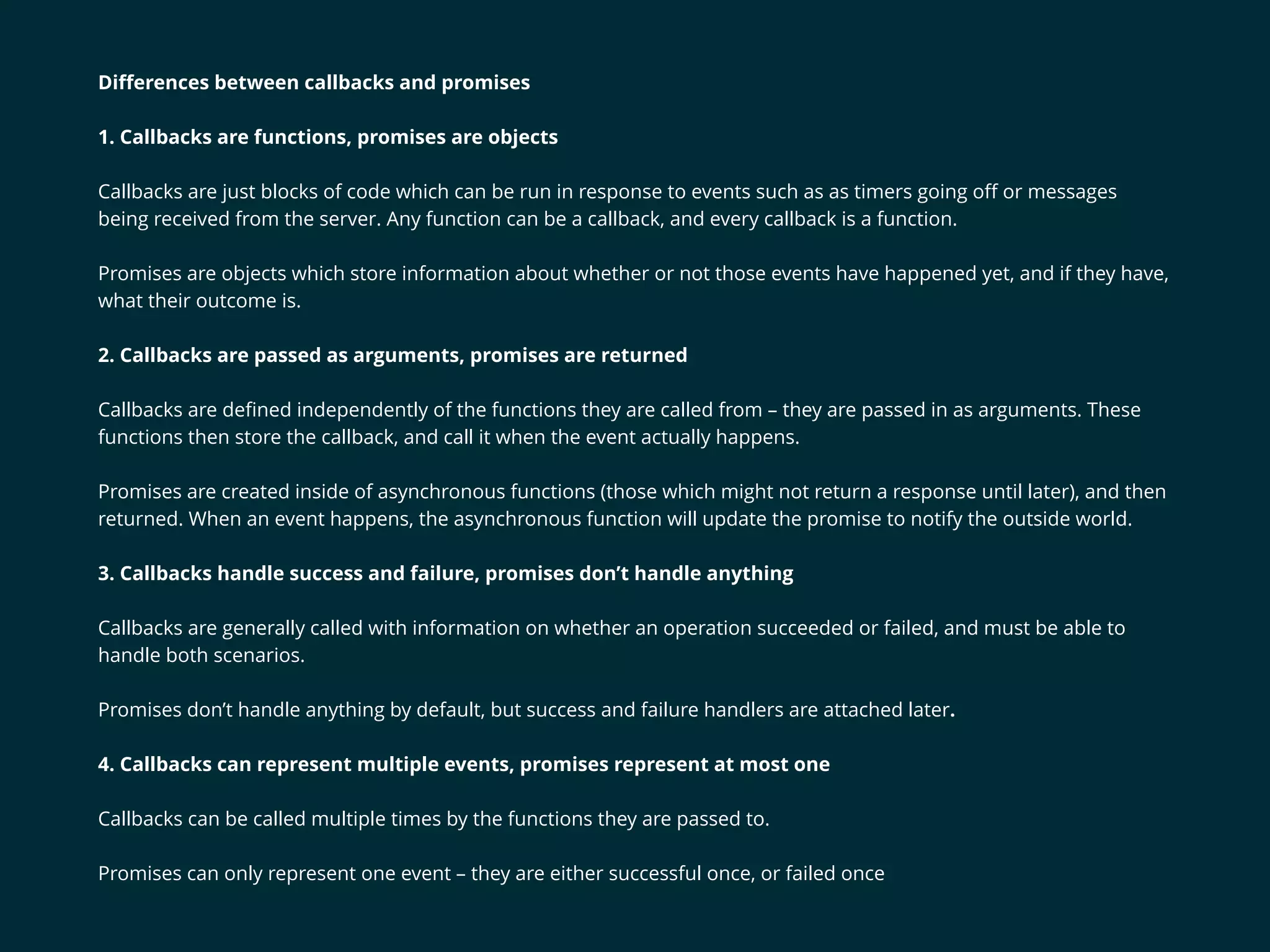 Avoiding callback hell with promises | PDF