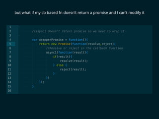 Avoiding callback hell with promises | PDF