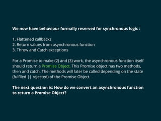 Avoiding callback hell with promises | PDF