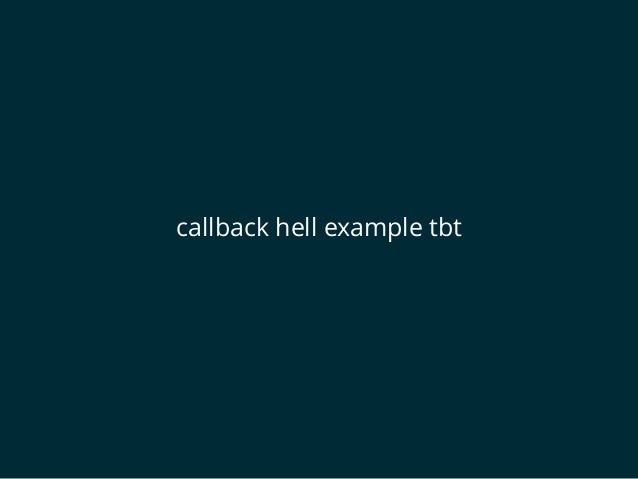 Avoiding Callback Hell With Promises