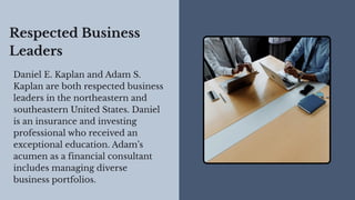Adam and Daniel Kaplan - A Head For Entrepreneurship | PDF