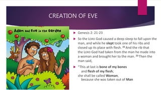 Adam and eve are tempted | PPTX