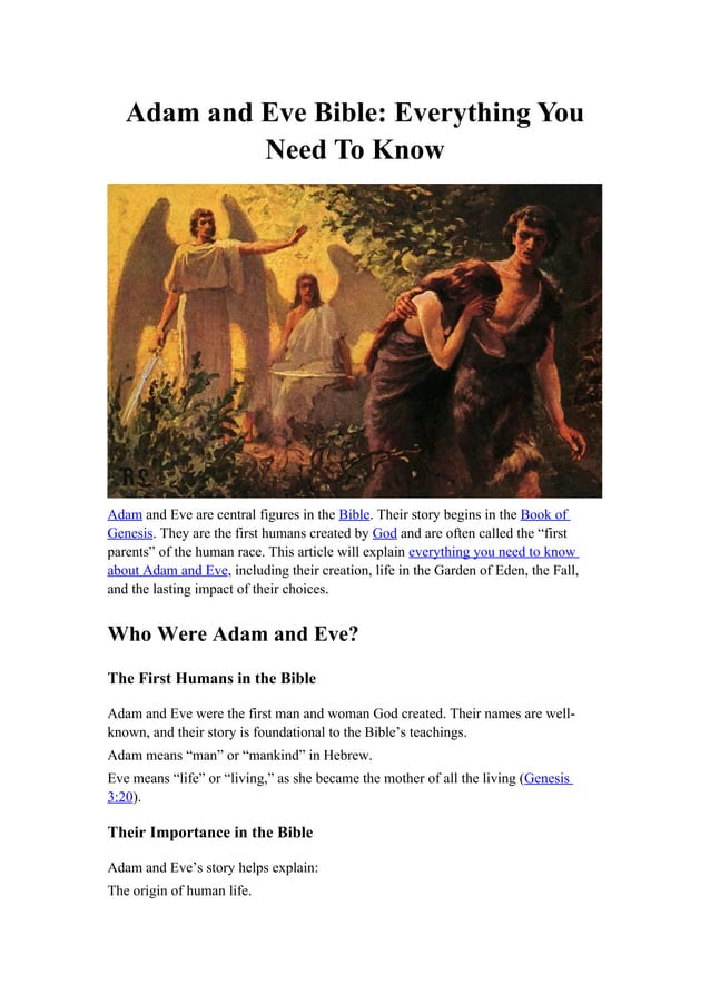 Adam and Eve Bible Everything You Need To Know.docx