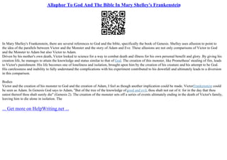 Adam And Eve For Eating The Forbidden Fruit In Genesis | PPT