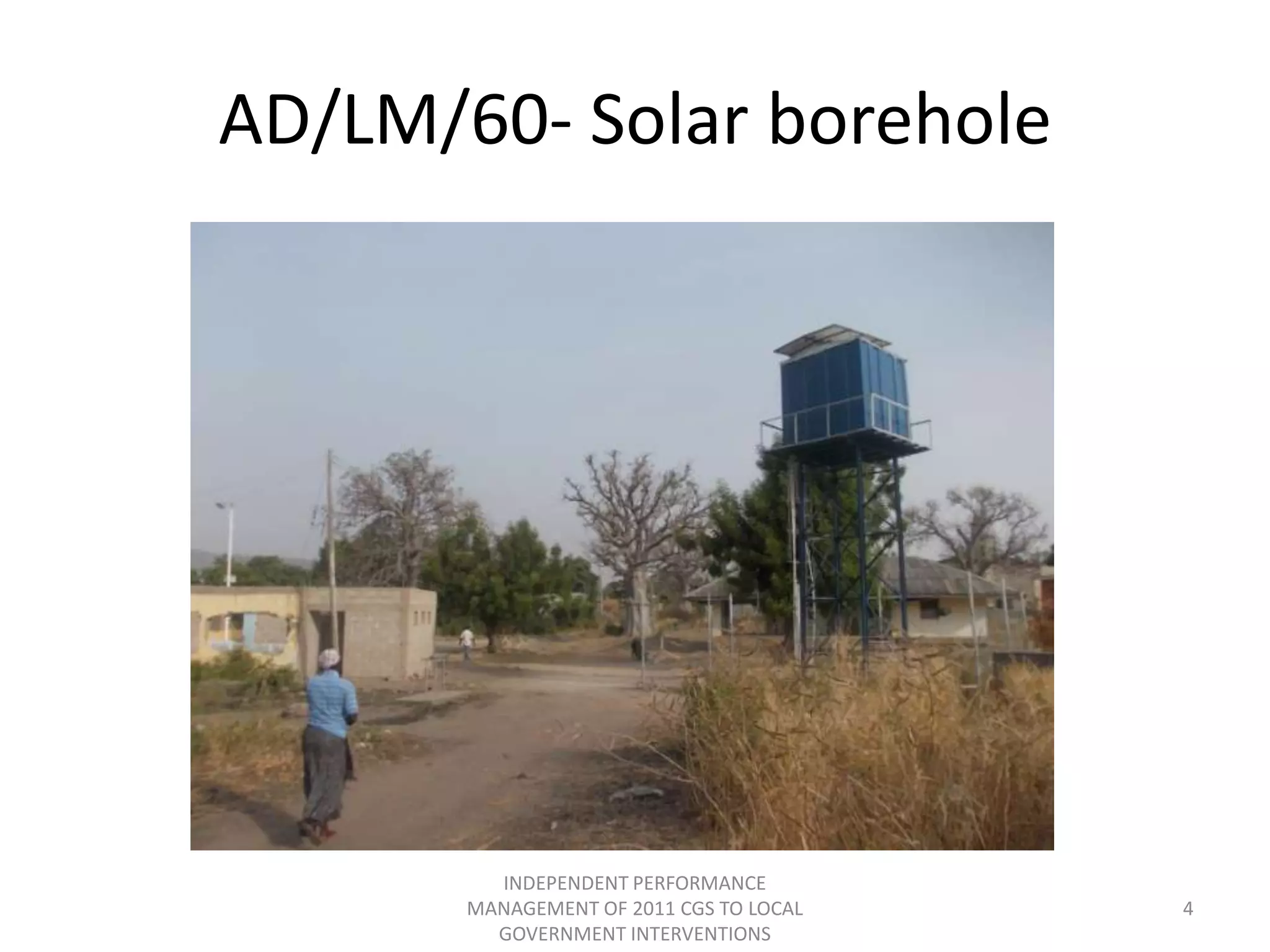 Adamawa sample pictorial presentation of some projects (adamawa) | PPTX