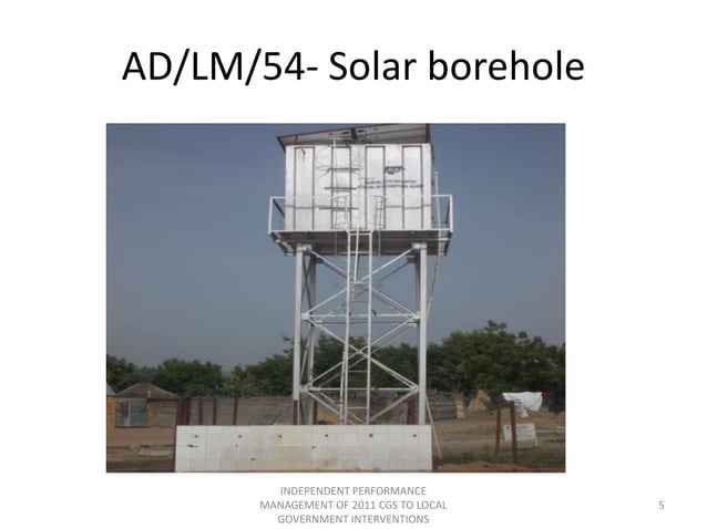 Adamawa sample pictorial presentation of some projects (adamawa) | PPTX