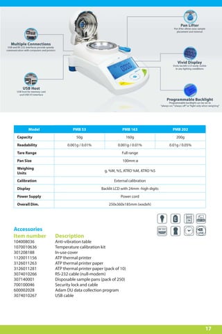 Adam Equipment Balances & Scales Brochure | PDF