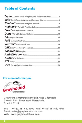 Adam Equipment Balances & Scales Brochure | PDF