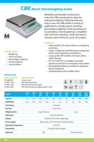 Adam Equipment Balances & Scales Brochure | PDF