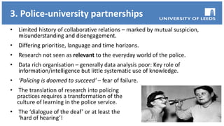 Networked policing: learning and working across organisational ...