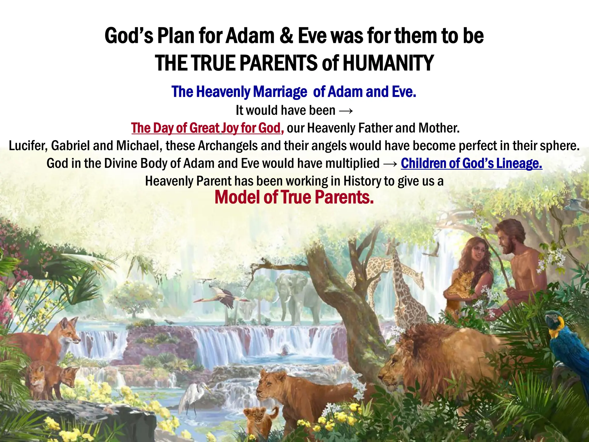 Adam & Eve as the True Parents of Humanity..pdf