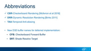 Dynamic Resolution Techniques for Intel® Processor Graphics | SIGGRAPH ...
