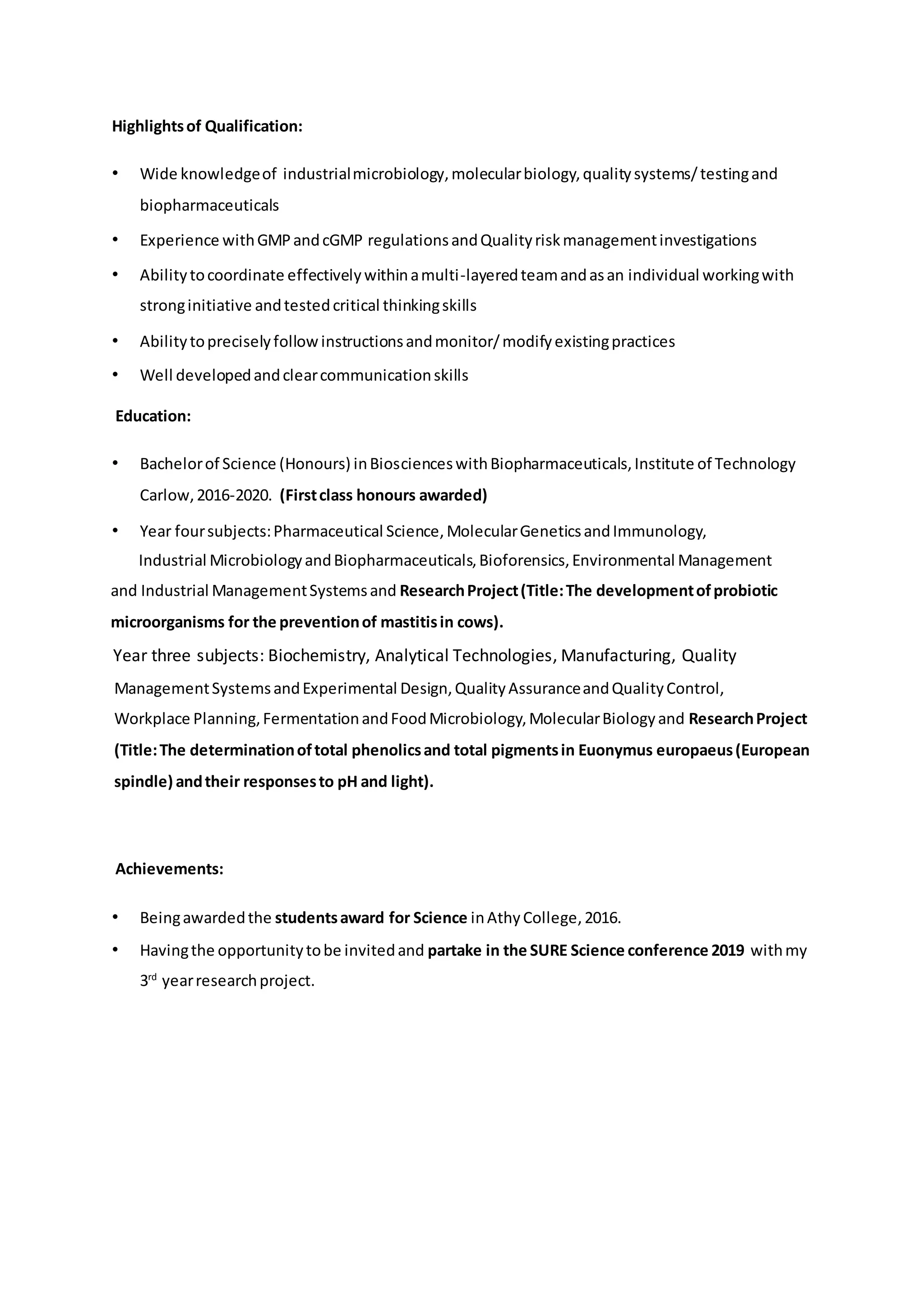 Curriculum Vitae | DOCX