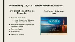 Adam Manning - BNI Feature Presentation - 21st July 2020 | PPTX