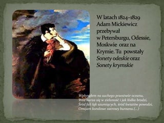 Adam Mickiewicz | PPTX | Poetry | Books and Literature