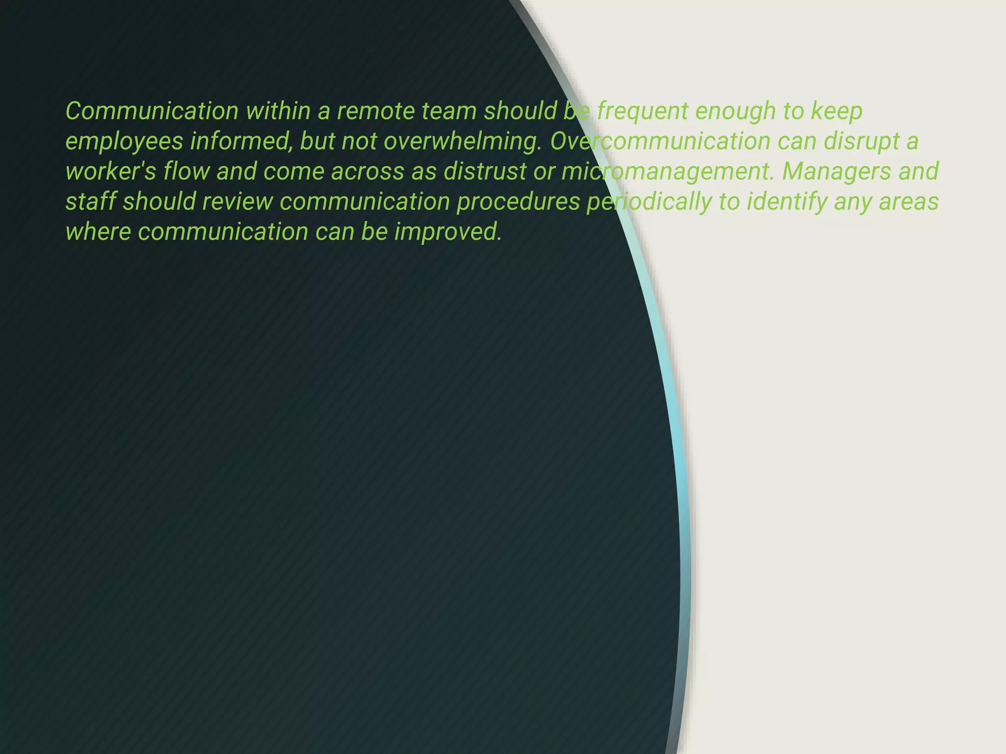 Communication Strategies for Distributed Teams | PPTX