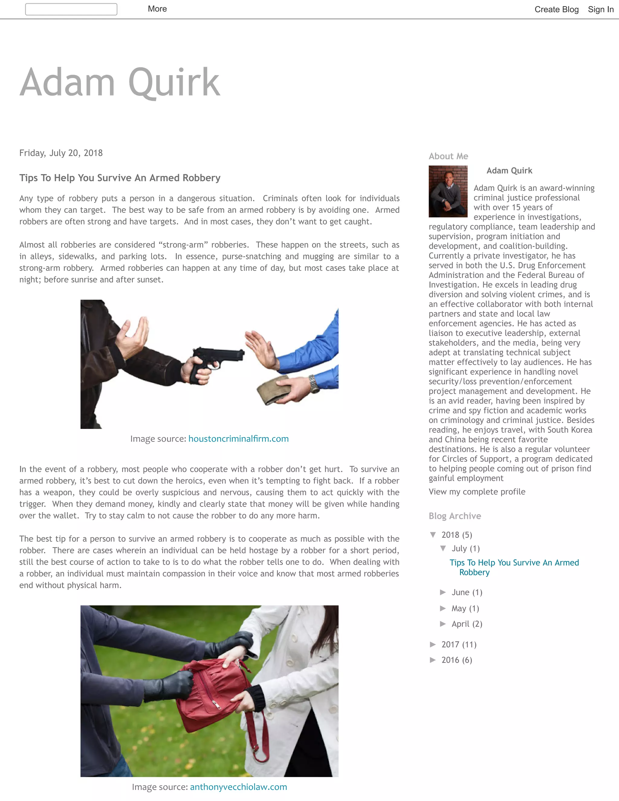 Tips To Help You Survive An Armed Robbery | PDF