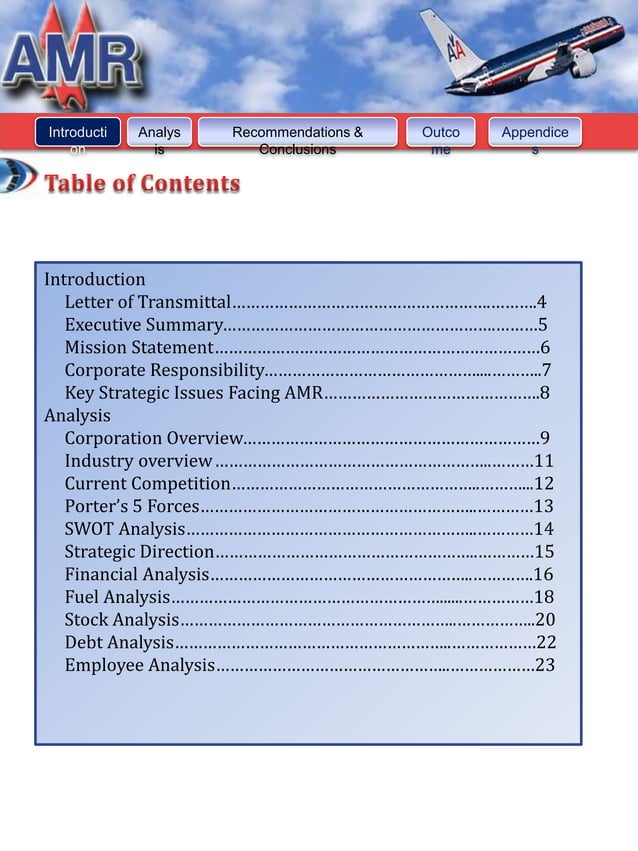 AMR Corporation Overview | PDF