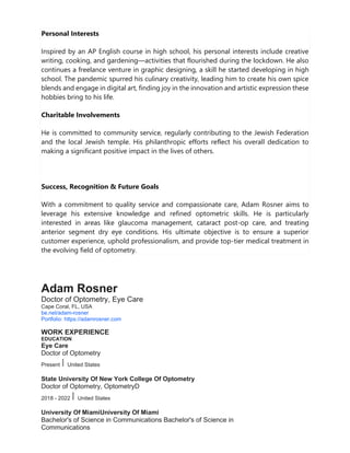 Adam Rosner work experiene Education & details.pdf | Free Download