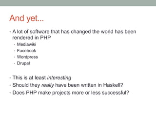 TAKING PHP SERIOUSLY - Keith Adams | PDF | Programming Languages | Computing