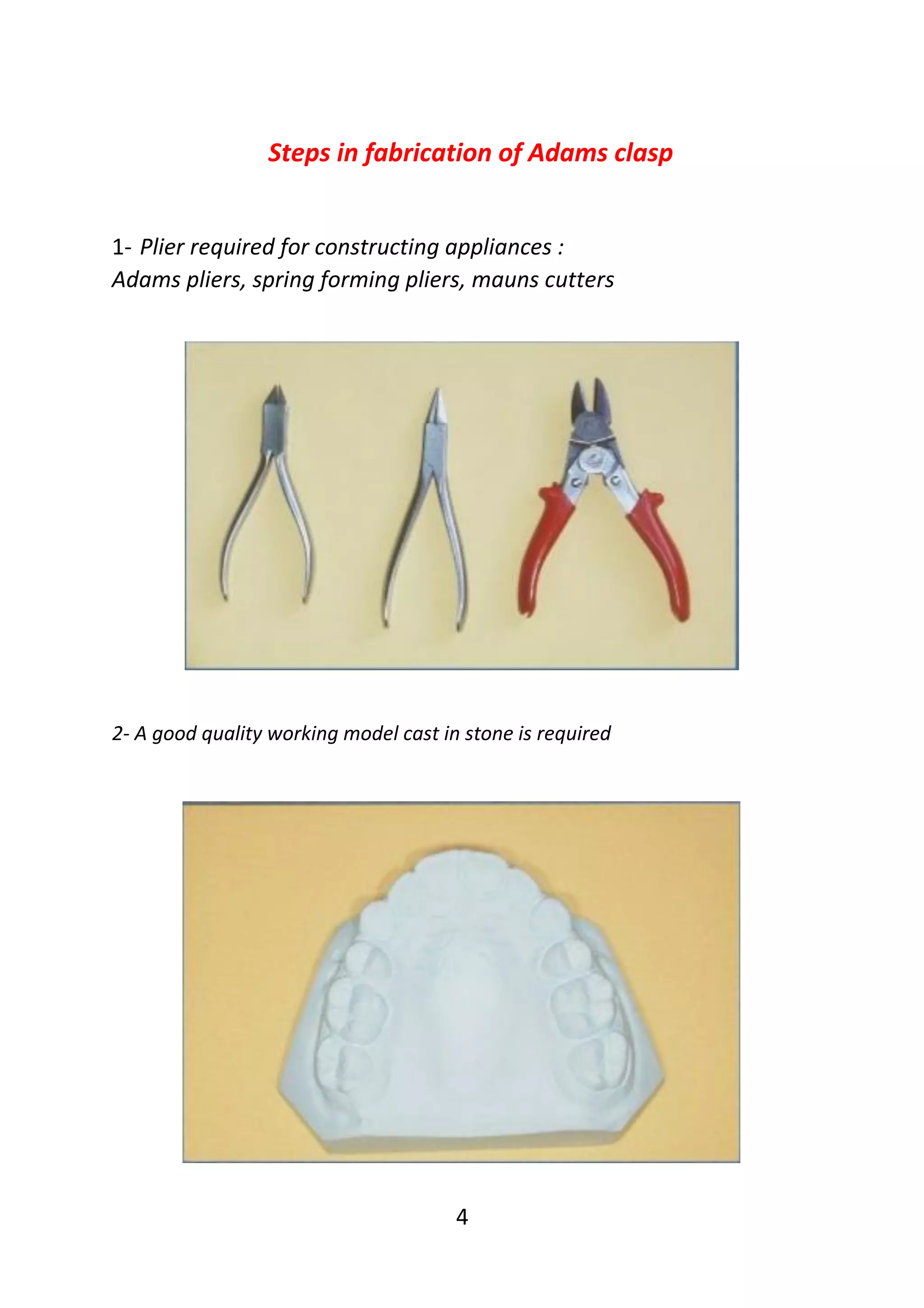 Adams clasp practice | PDF