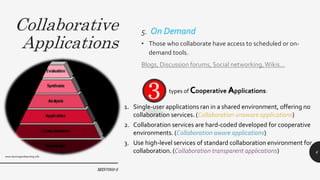 Taxonomy of collaborative applications | PPTX