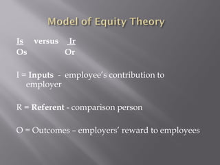 Adams equity theory | PPT