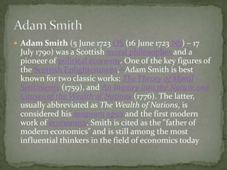 Adam smith theory on International Trade | PPTX