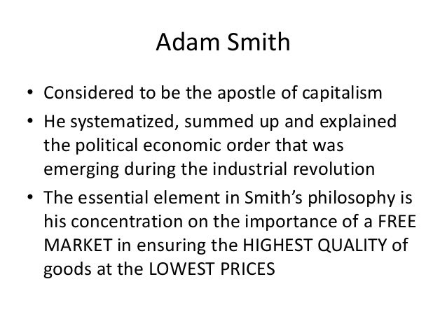 Adam Smith Philosophy Family