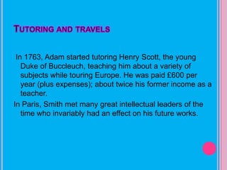 Adam Smith Economics | PPTX