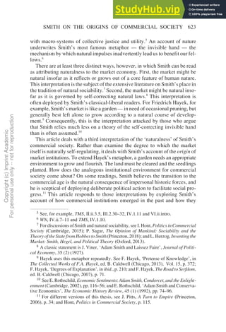Adam Smith On The Scottish Highlands And The Origins Of Commercial ...
