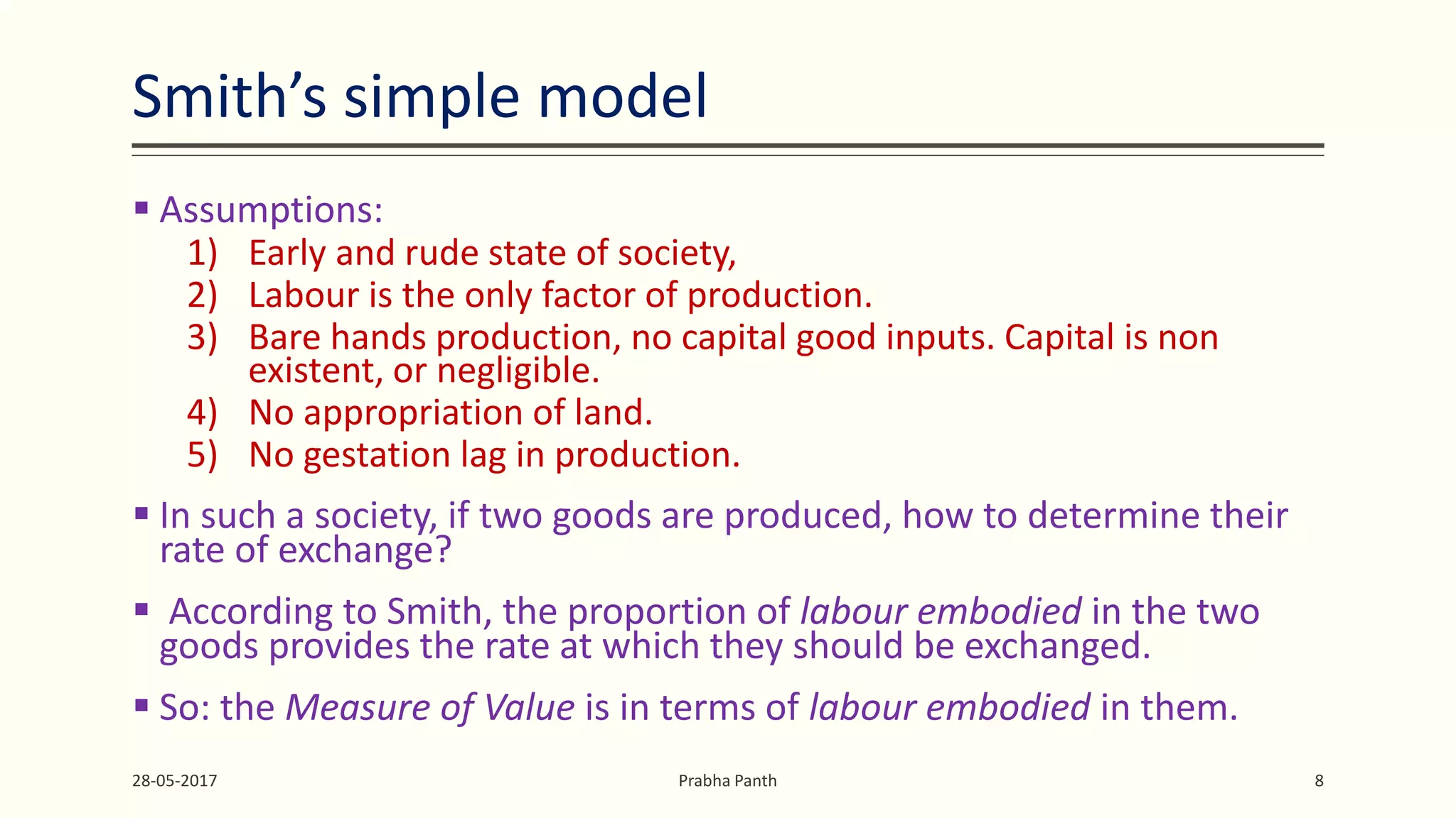 Adam smith value theory | PPSX