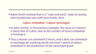 Adam smith value theory | PPSX