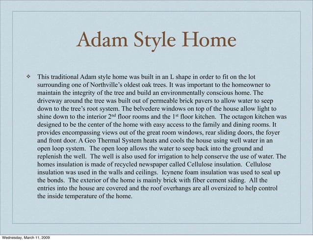 Adam Style Home | PPT