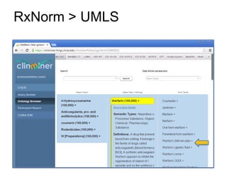Integrating SNOMED CT with other Meaningful Use vocabulary standards ...