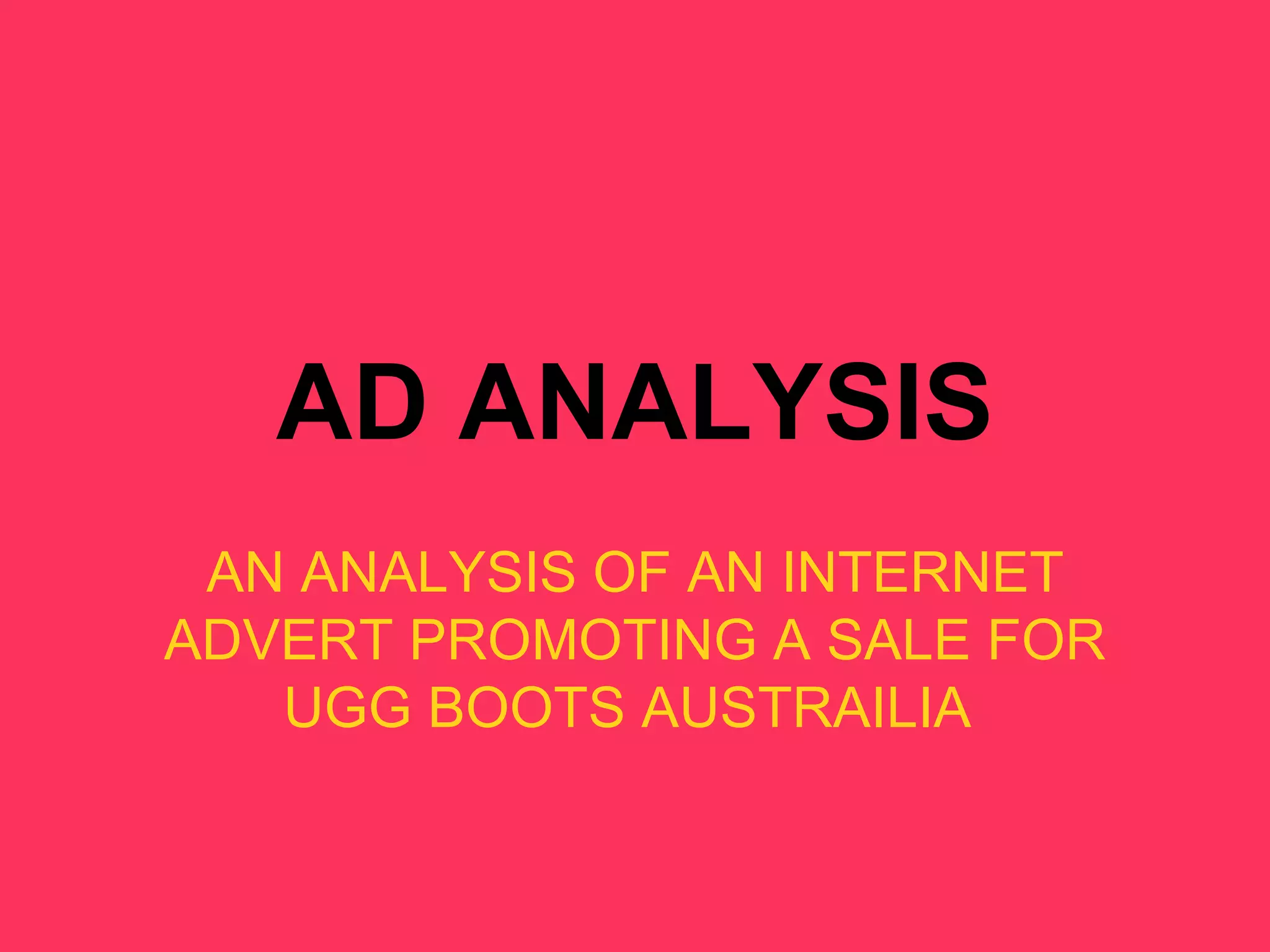 Ad analysis hw | PPT
