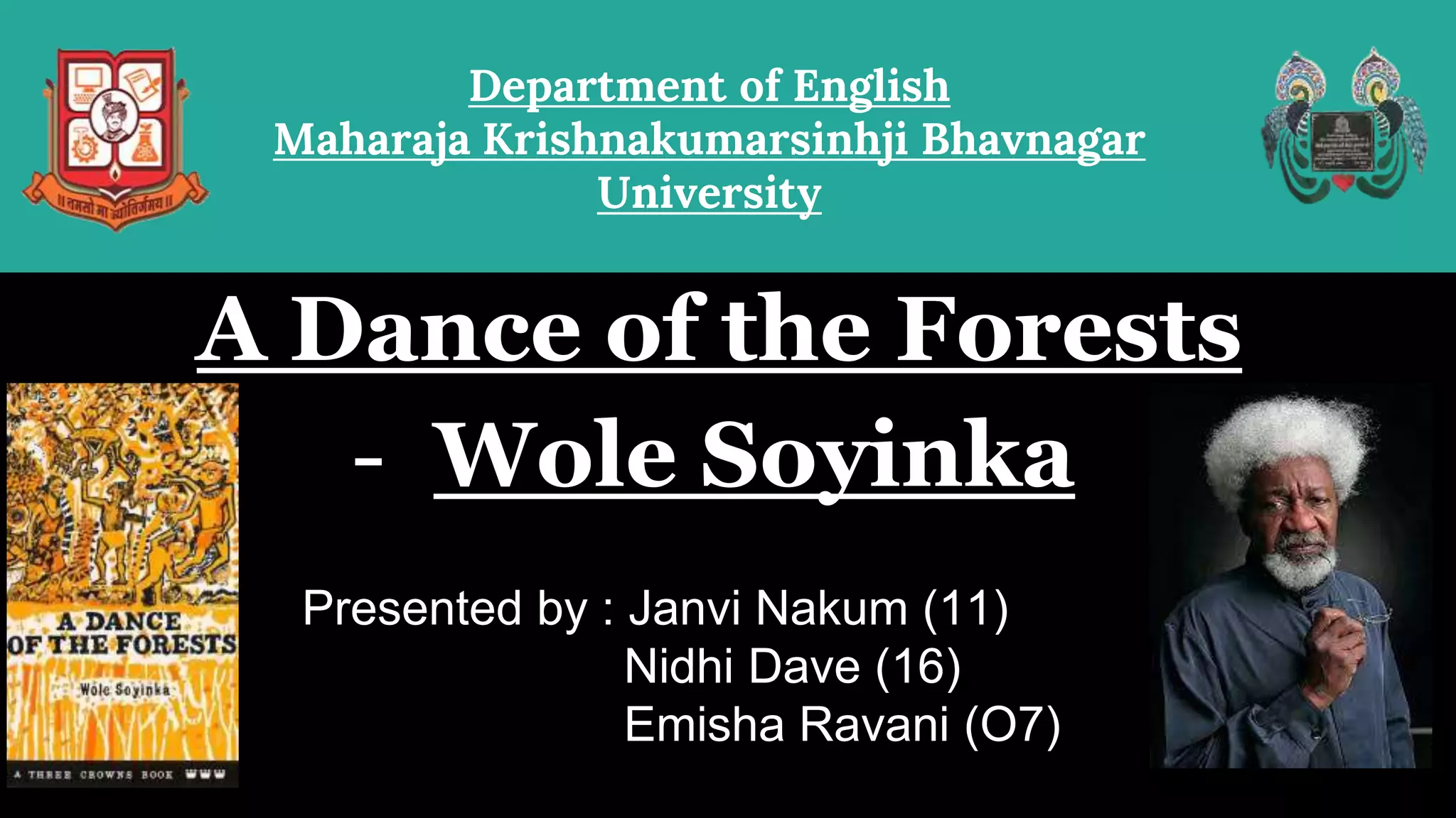 A Dance of Forest by wole Soyinka | PPTX