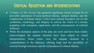 A Dance of the Forest - African Literature | PPTX