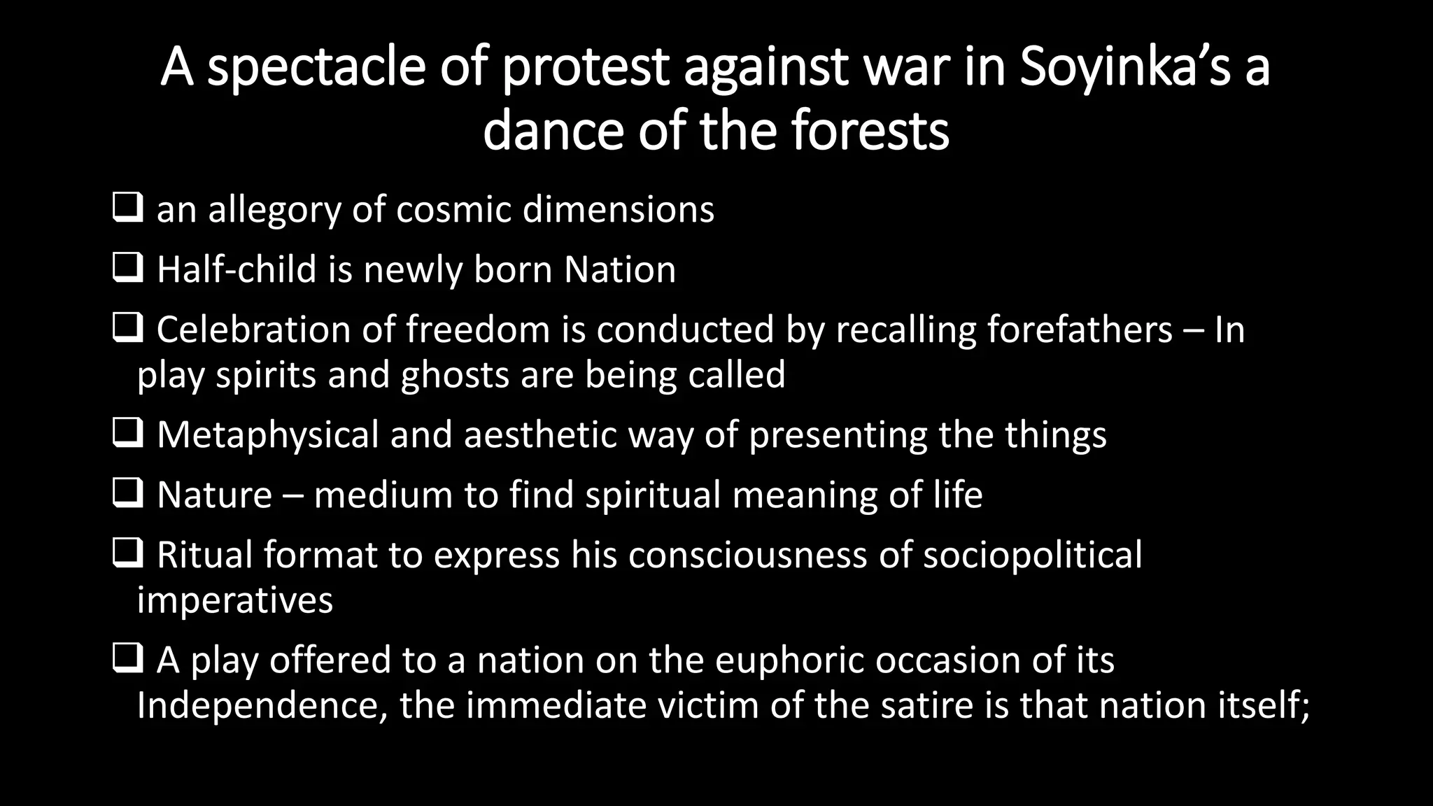 A dance of the forests | PPTX