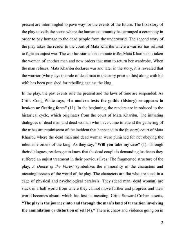 A Dance of the Forests by Wole Soyinka.docx | Drama | Genres