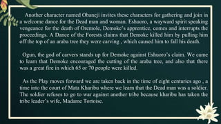 A Dance of the Forests by Wole Soyinka.pptx | Poetry | Books and Literature