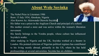 A Dance of the Forests by Wole Soyinka.pptx | Poetry | Books and Literature