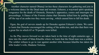 A Dance of the Forests - Play by Wole Soyinka. | PDF