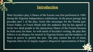 A Dance of the Forests - Play by Wole Soyinka. | PDF