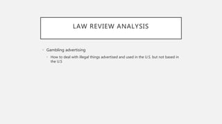 Advertising and the First Amendment | PPT