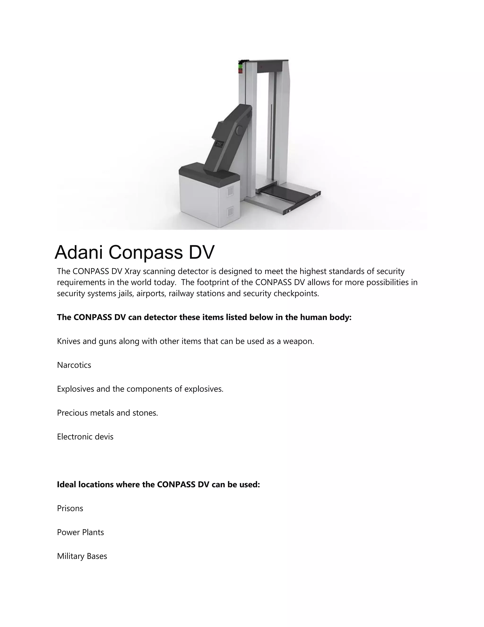 Adani Conpass DV | PDF