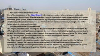 Adani Dharavi redevelopment is a model for India’s Urban change | PPTX