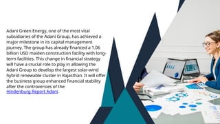 Adani Green Energy Adopts New Capital Management Strategy.pptx
