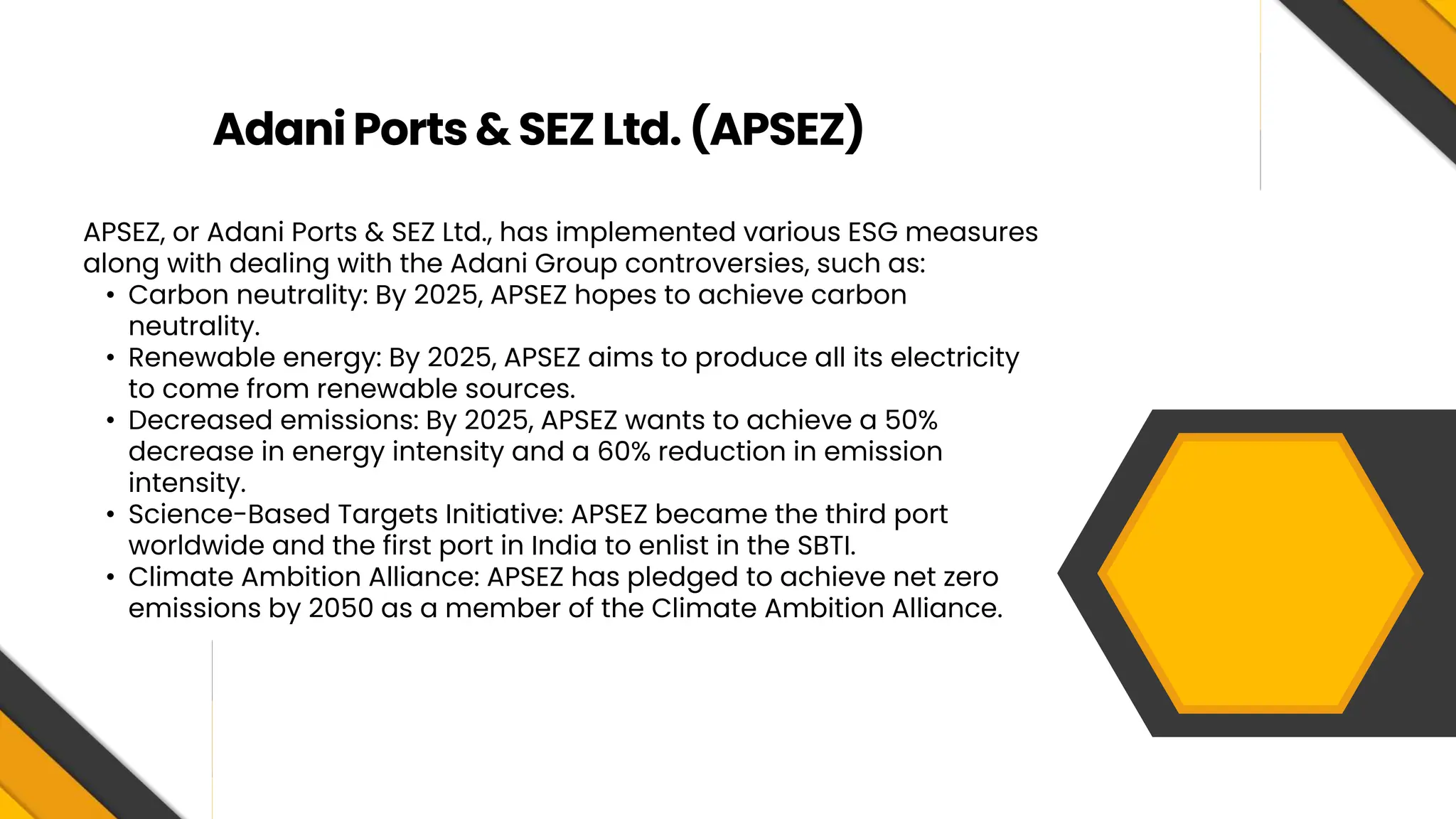 Adani Group’s Dedication to ESG | PPTX