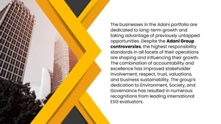 Adani Group’s Dedication to ESG | PPTX